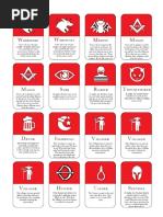 Blood On The Clocktower - Character Reference Sheet | PDF