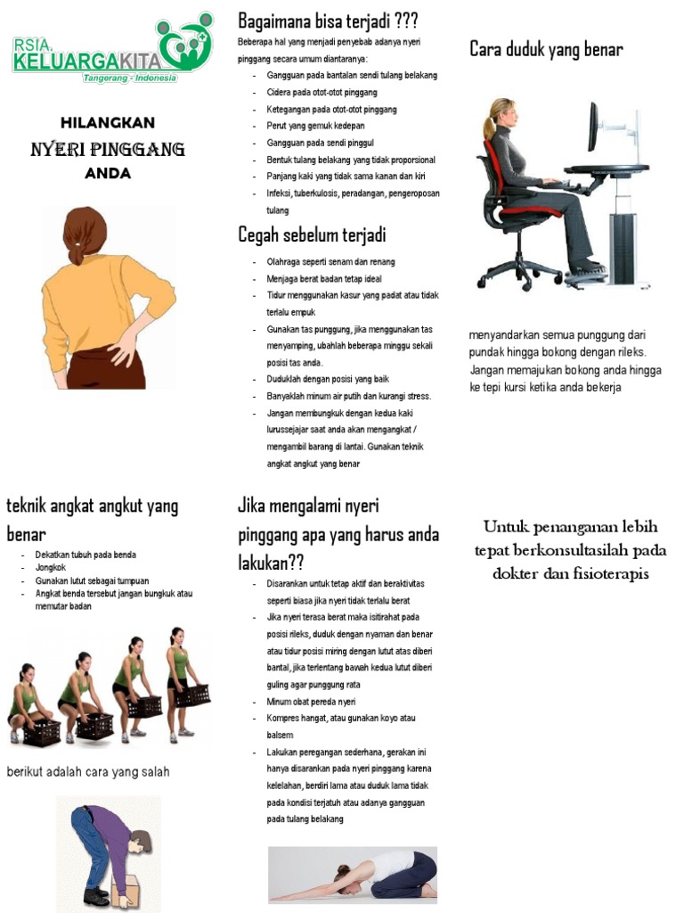 Leaflet Nyeri Pinggang-2 | PDF