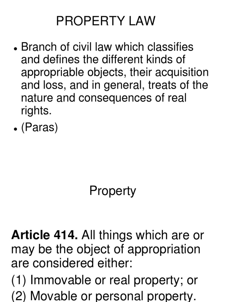 Property BASICS | PDF | Ownership | Property