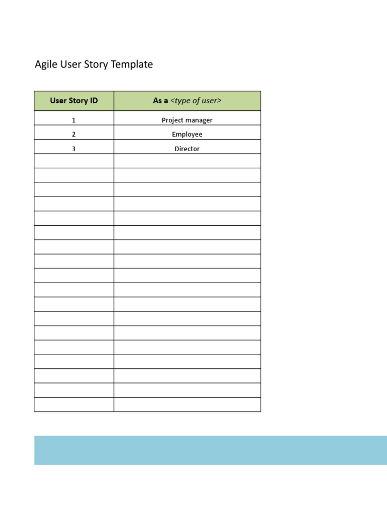 Agile User Story Template | PDF | Product Development | Information ...