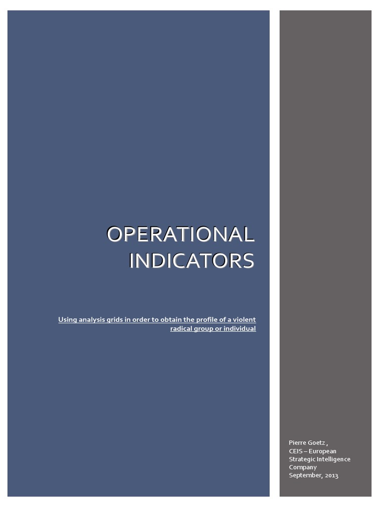 Operational Indicators | PDF | Business