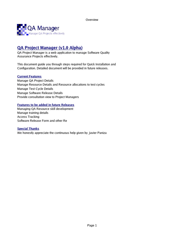 Installation Guide QA Manager | PDF | Databases | My Sql