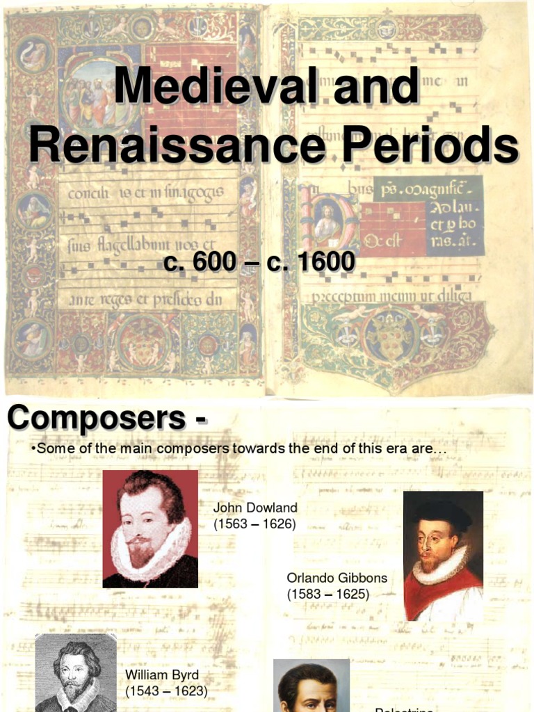 Medieval and Renaissance Music Periods | PDF | Choir | Composers