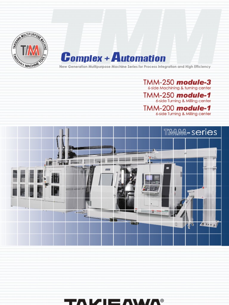 TAKISAWA TMM-series (E) 2009-11 | PDF | Machining | Metalworking
