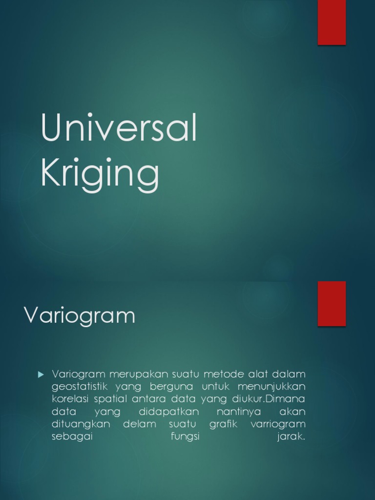 Universal Kriging | PDF
