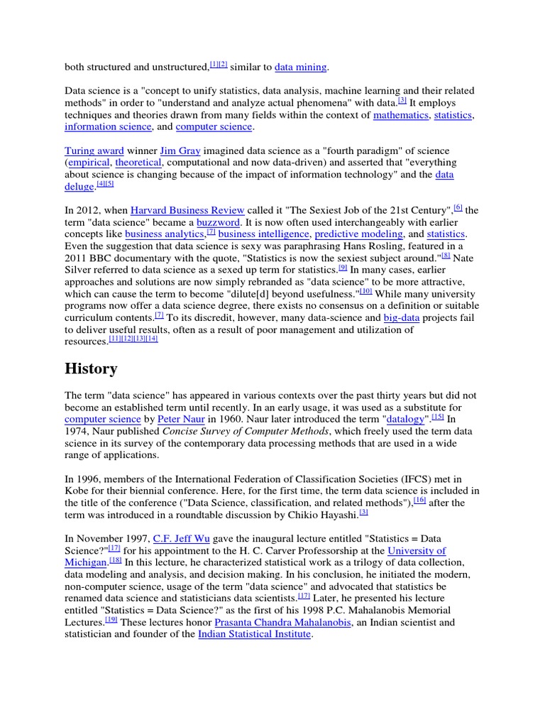 Data Science | PDF | Data Science | Data Management