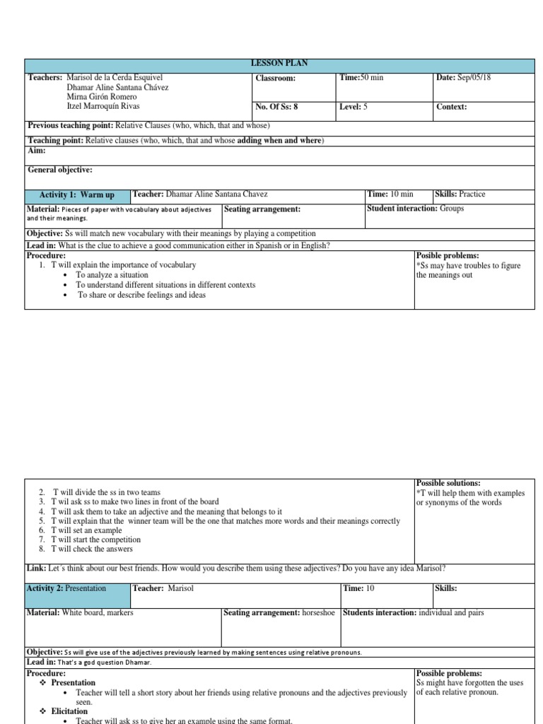 Pieces of Paper With Vocabulary About Adjectives and Their Meanings ...