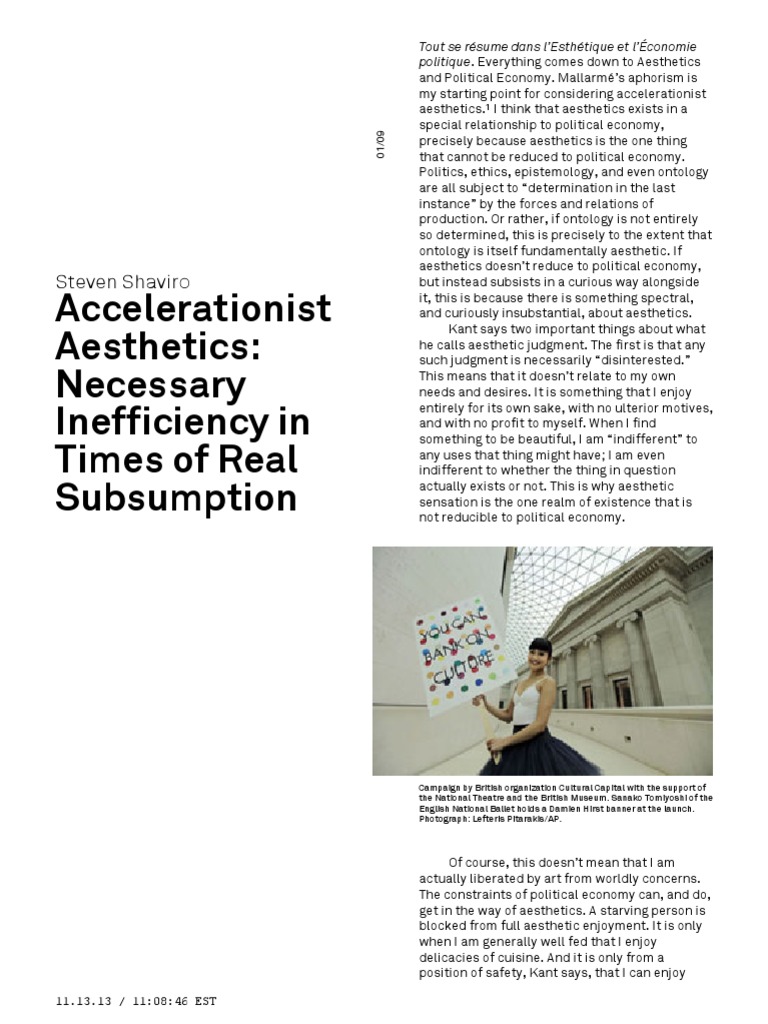 Shaviro, Steven - Accelerationist Aesthetics - Necessary Inefficiency ...