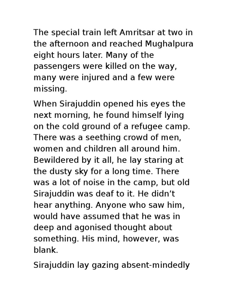 Khol Do by Sadat Hasan Manto | PDF