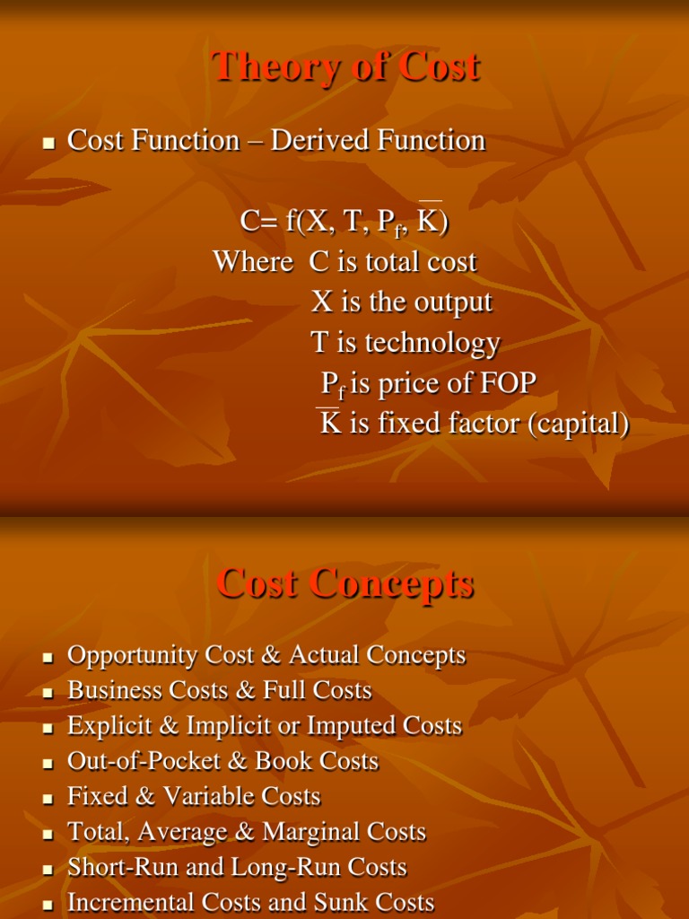 Traditional and Modern Theory of Cost) | PDF | Average Cost | Long Run ...