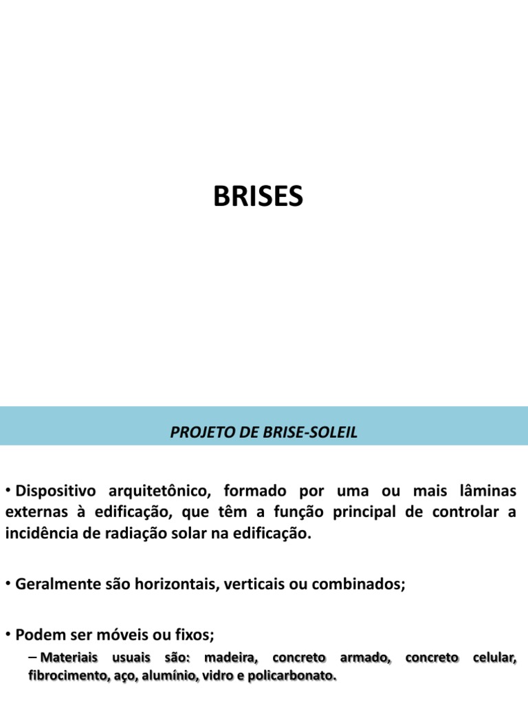 Brises e A Carta Solar | PDF | Natureza
