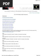 Sharp Error Codes | PDF | Fax | Printer (Computing)