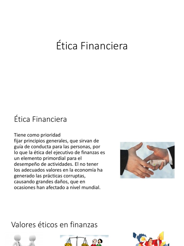 Ética Financiera | PDF