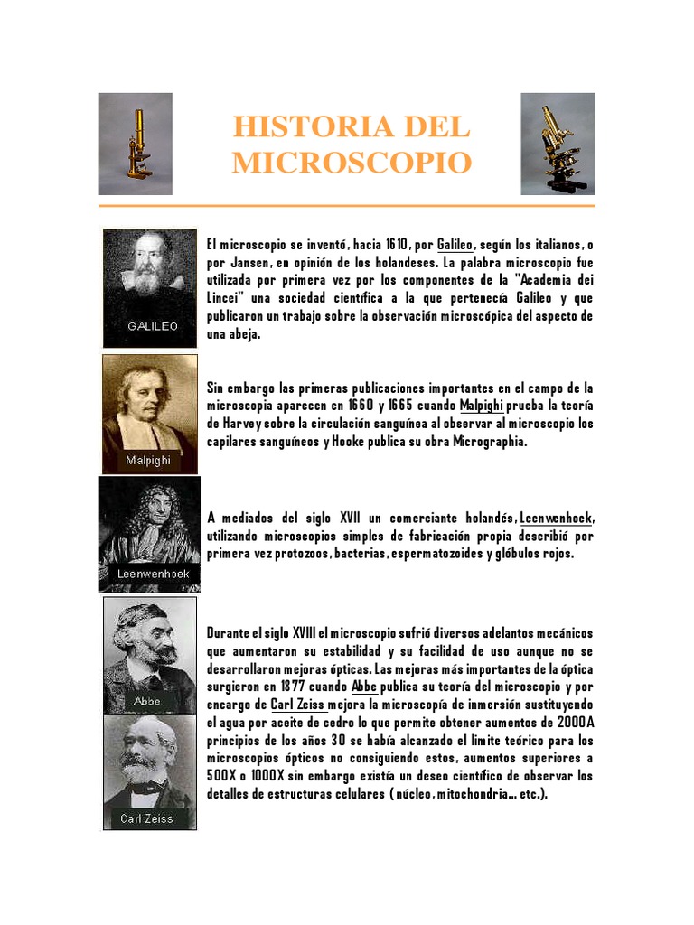 La evolución del microscopio: desde su invención hasta el desarrollo ...