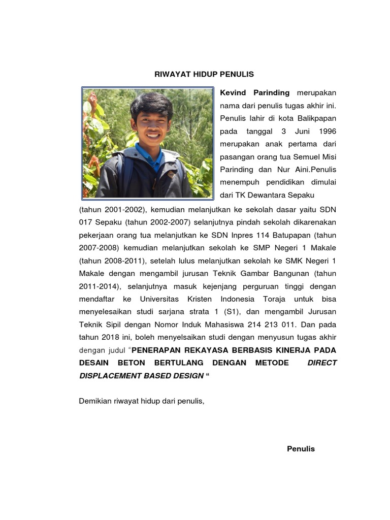 Riwayat Hidup Penulis | PDF