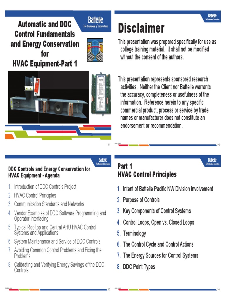 Automatic and DDC Control Fundamentals and Energy Conservation For HVAC ...