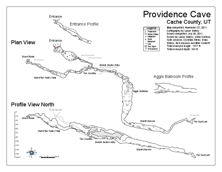 Providence Cave Map and Survey Details | PDF | Physical Geography ...