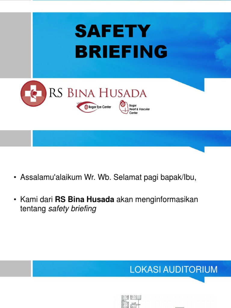 Safety Briefing Presentation | PDF | Home & Garden