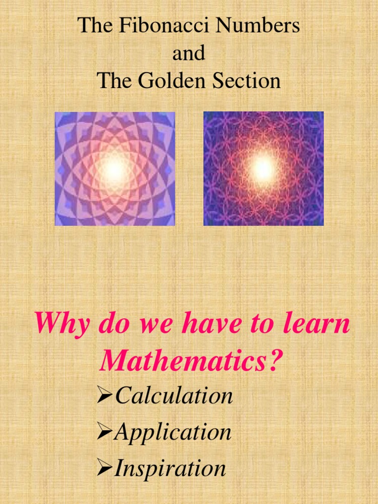 Golden Ratio | PDF | Numbers | Teaching Mathematics
