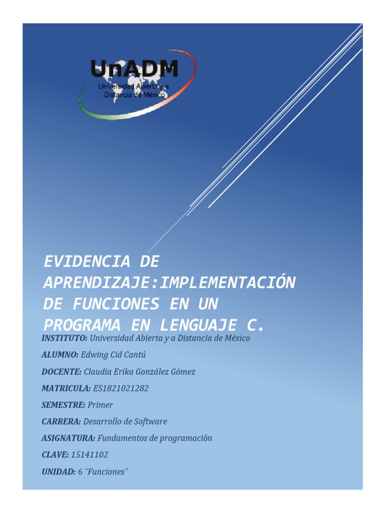 DFPR U6 Ea Edcc | PDF | Prueba (evaluación) | Algoritmos
