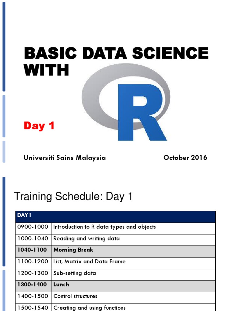 Basic Data Science With R | PDF | R (Programming Language) | Scope ...