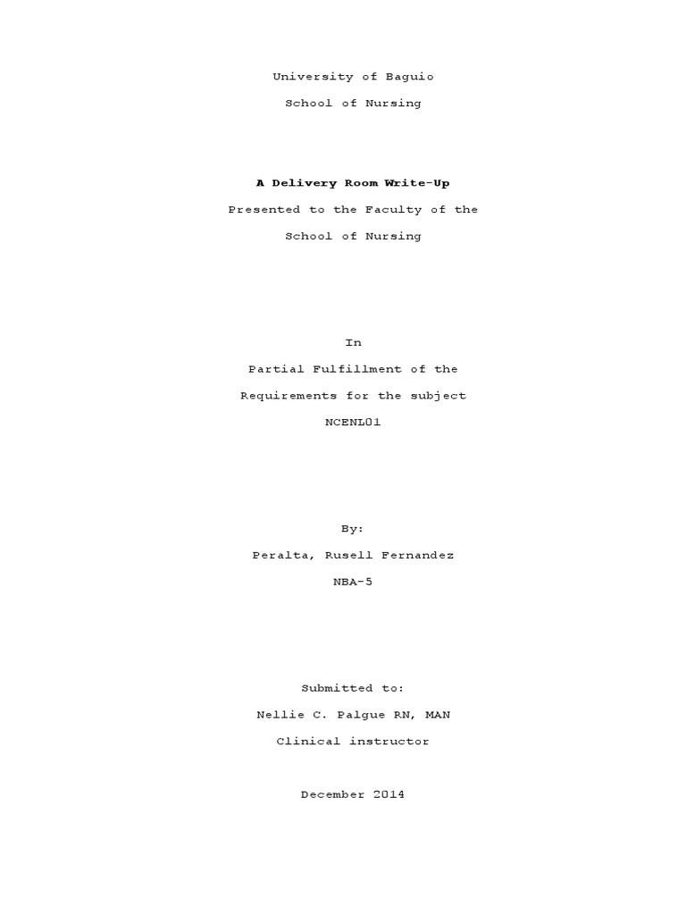 DR WriteUp | PDF | Childbirth | Fetus