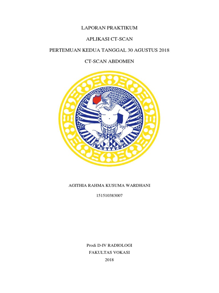 CT-Scan Wrist: Praktikum dan Post-Processing | PDF | Sains & Matematika