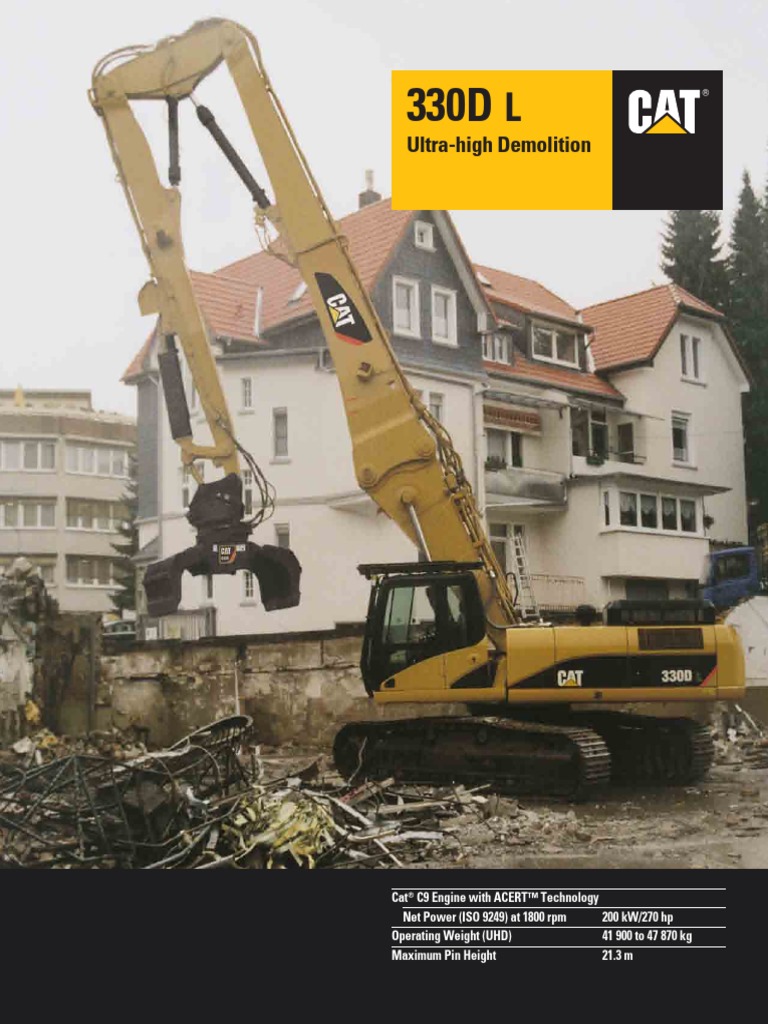 CAT 330D Specalog | PDF | Landing Gear | Demolition