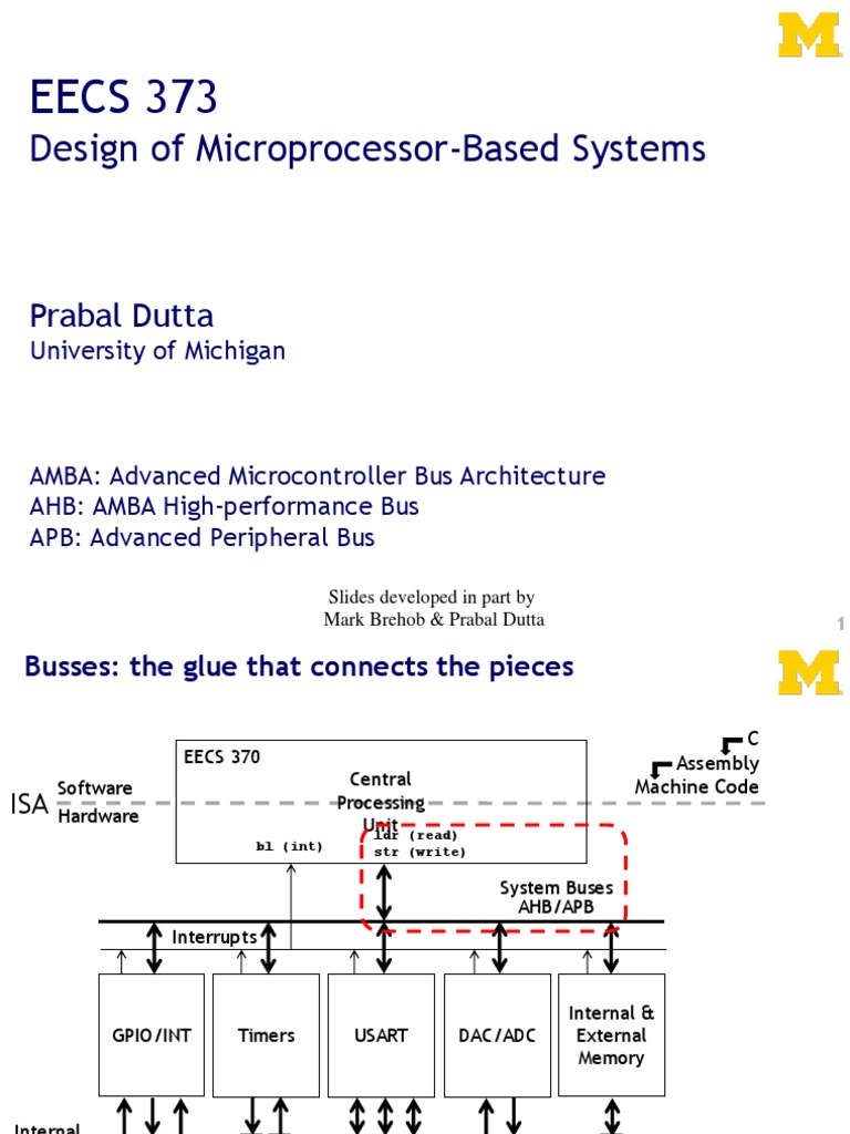 Amba | PDF | Input/Output | Electronics
