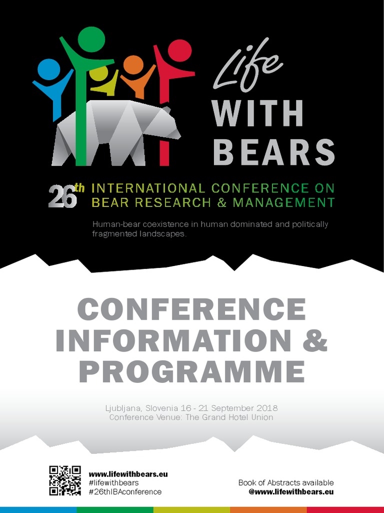 LIFE WITH BEARS Conference Program A4 Web 1 | PDF | International Union ...