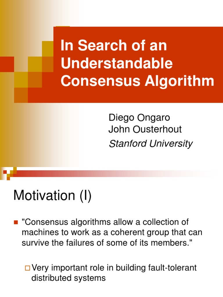 An Introduction to Raft, a Simple and Understandable Consensus Algorithm | PDF | Computer ...