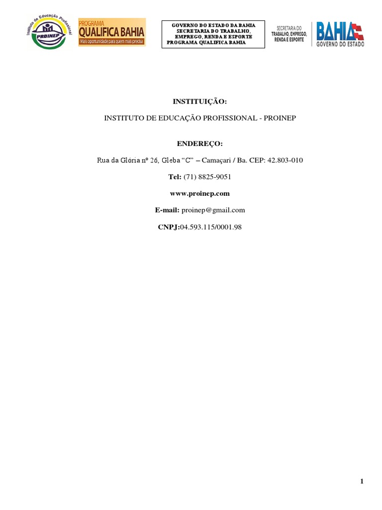 Qualifica Bahia oferece capacitação gratuita em cidadania e profissões ...