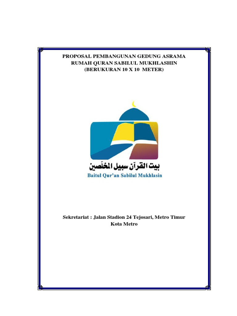 Proposal Pembangunan Gedung Asrama | PDF