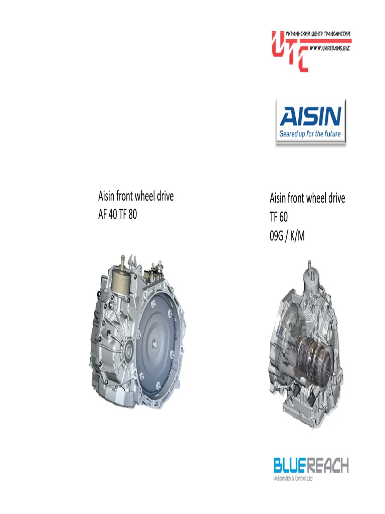 1_sv_aisin_front_wheel_drive_(af40-tf80_09g).pdf | Transmission ...