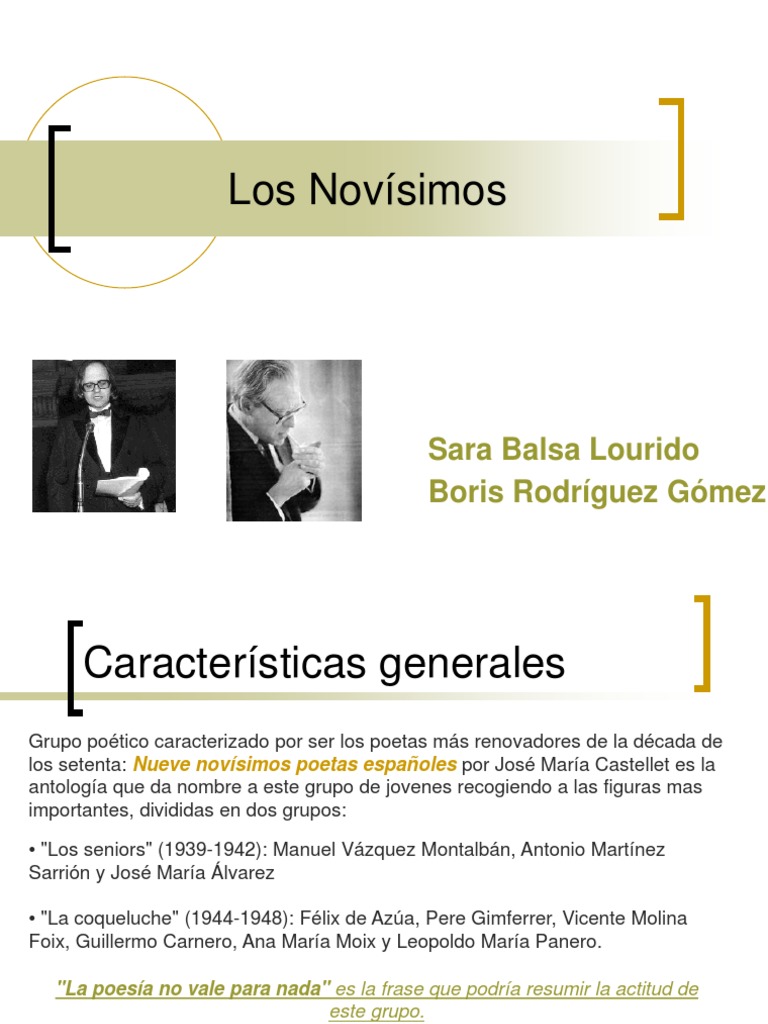 Los Novisimos | PDF | Poesía