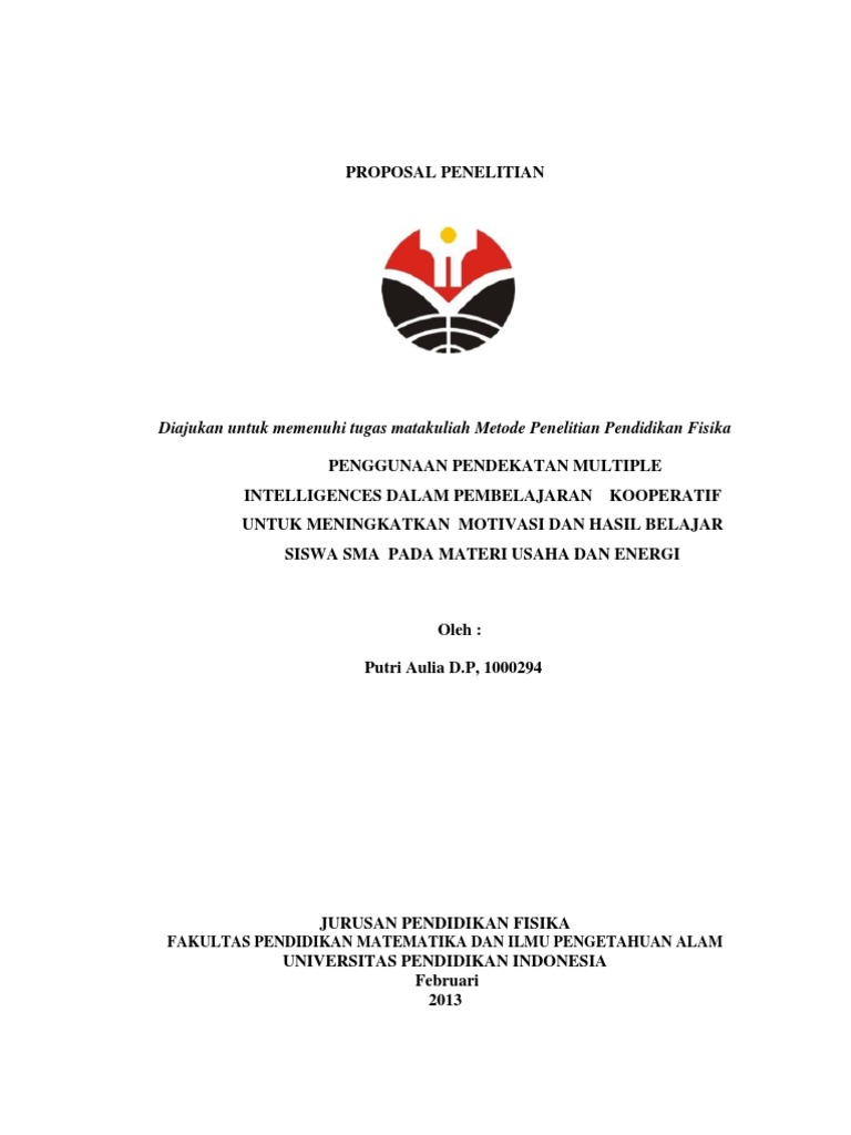 Bismillah Fix Metlit Proposal | PDF