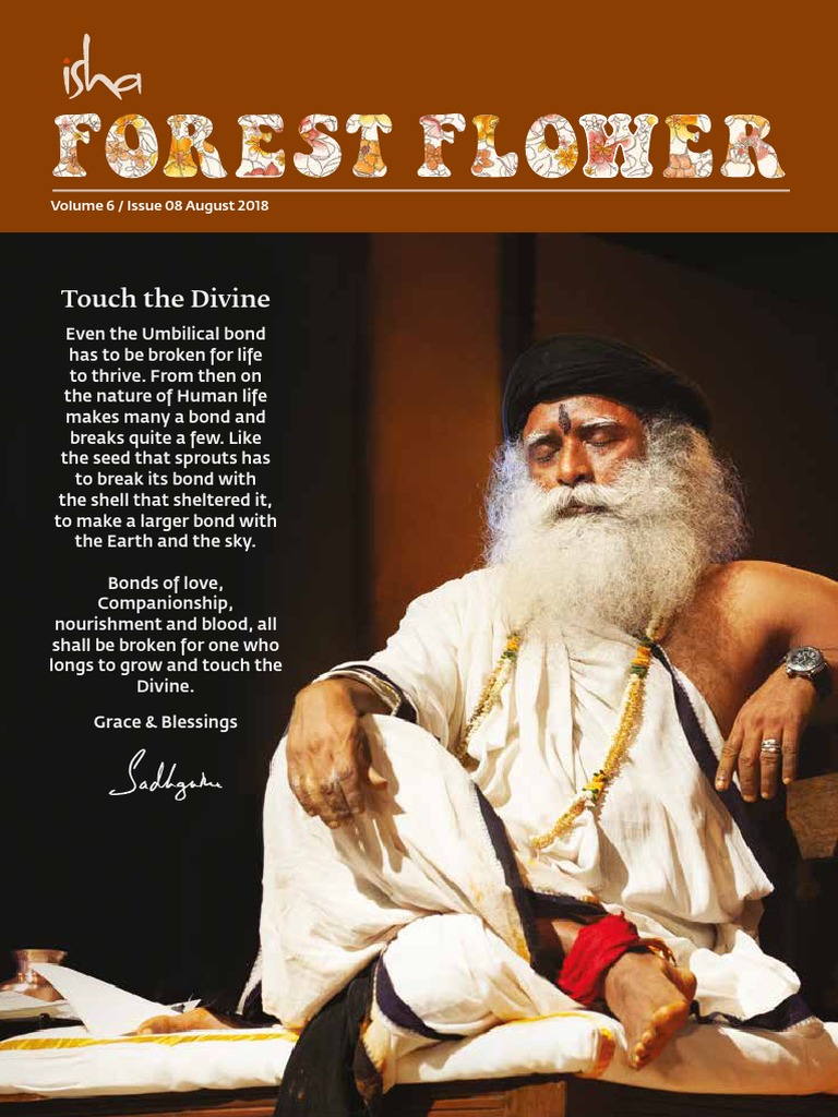 Isha Forest Flower: August 2018 Edition | PDF | Yoga | Religion And Belief