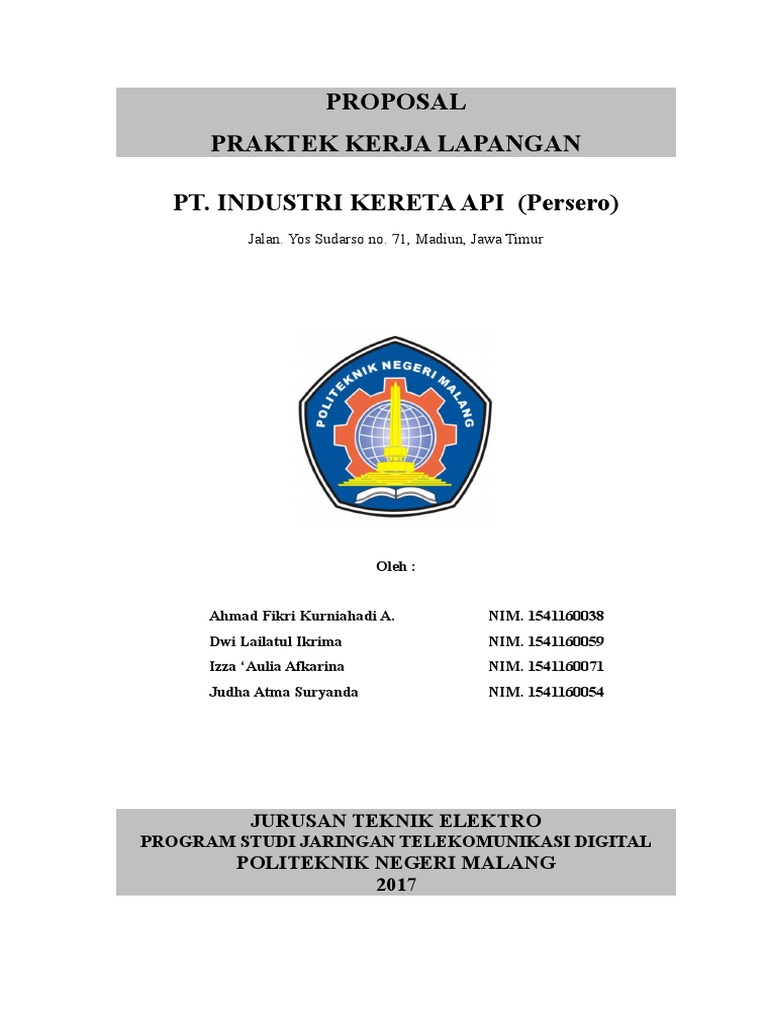 Contoh Proposal PKL | PDF