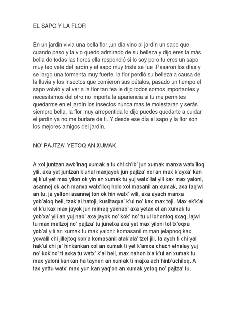 Cuento en Q Anjob Al | PDF