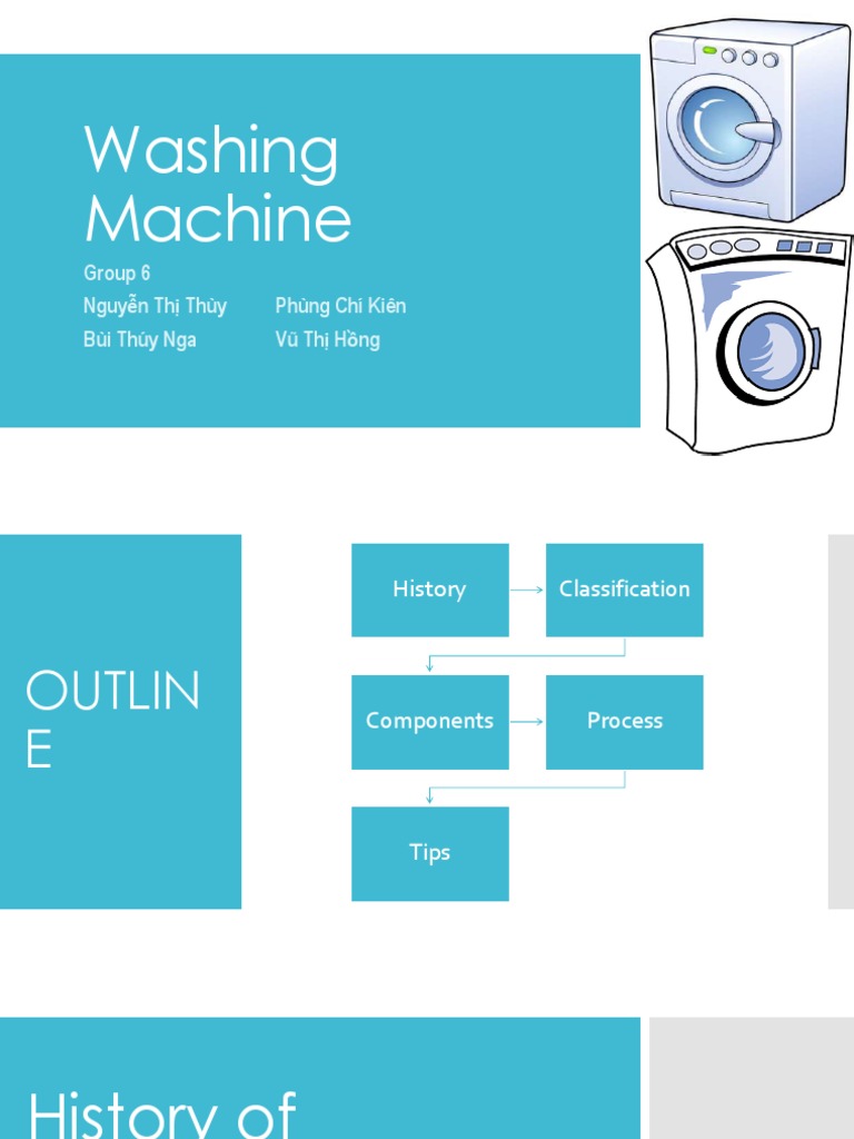 Washing Machine: Group 6 Nguyễn Thị Thùy Phùng Chí Kiên Bùi Thúy Nga Vũ ...