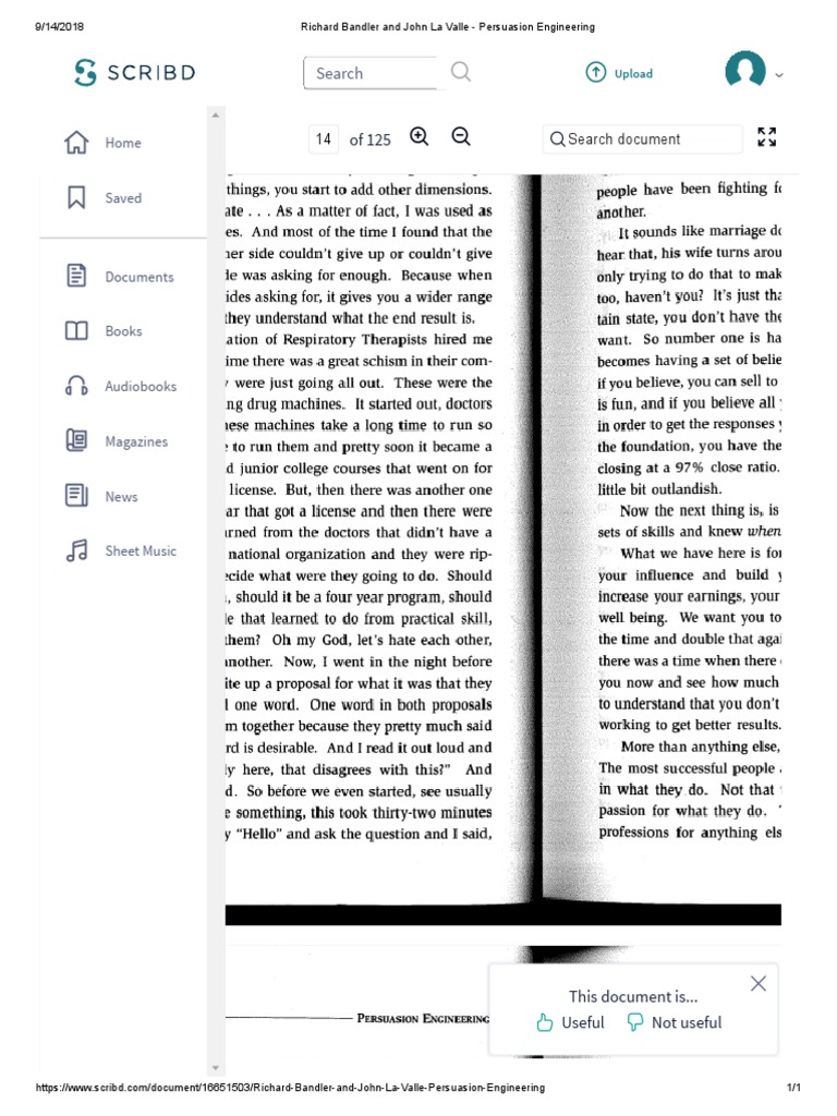 Richard Bandler and John La Valle - Persuasion Engineering | PDF