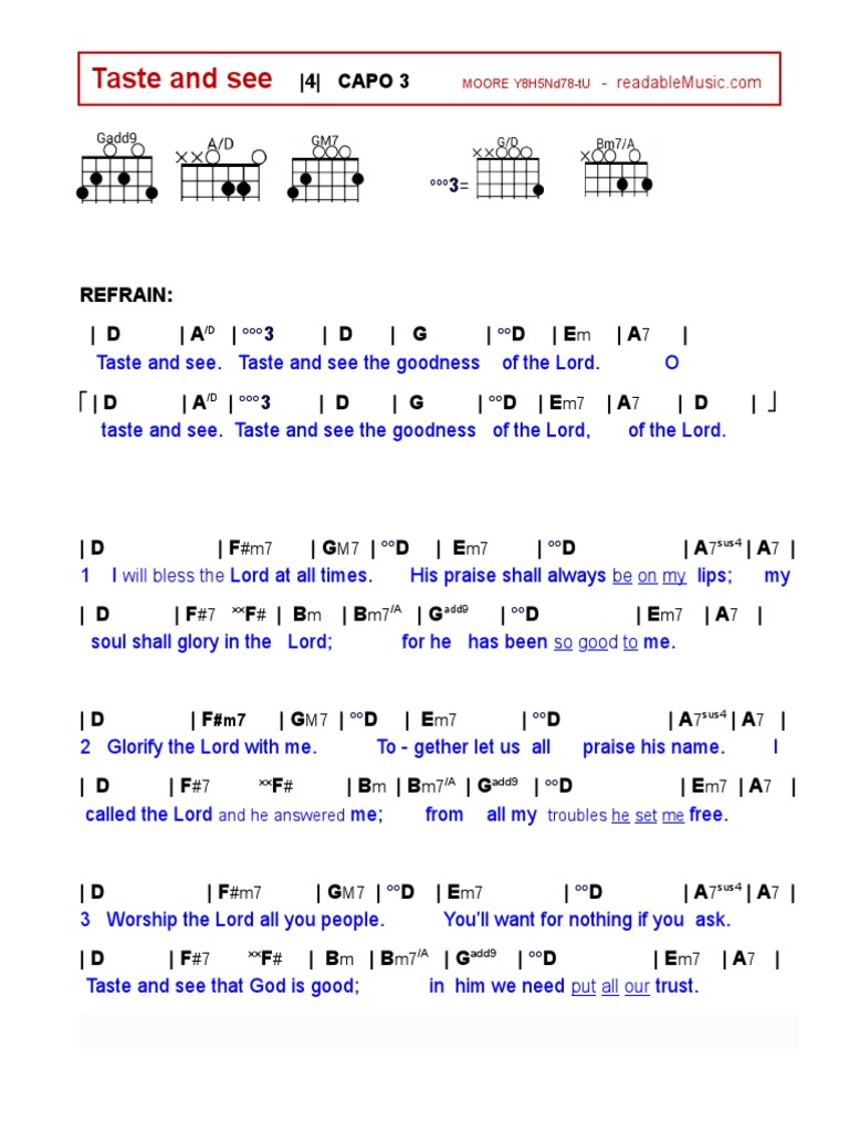 Taste and See - Moore - PDF | PDF