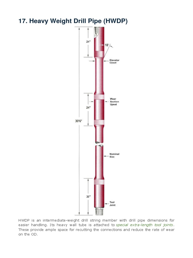 Heavy Weight Drill Pipe Overview | PDF