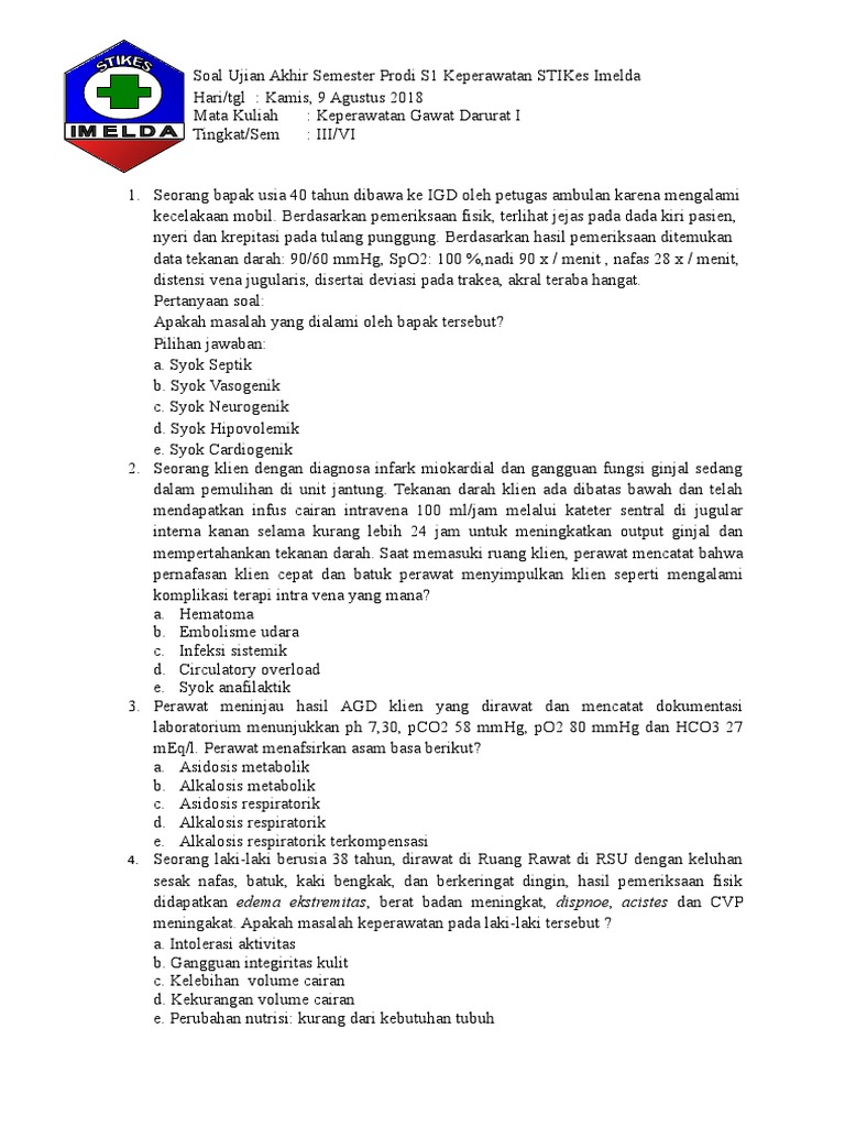 Soal Ujian UAS Gadar | PDF