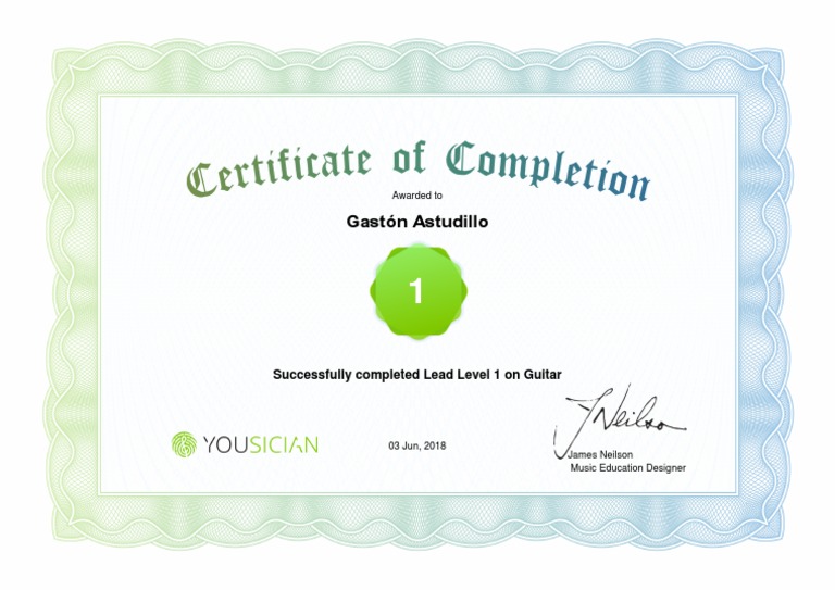 Cert. of Complex | PDF