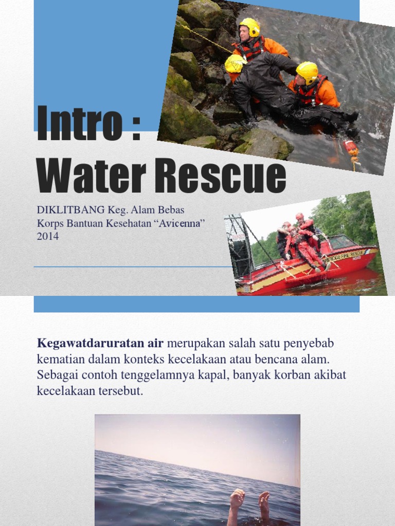 Water Rescue Techniques Guide | PDF