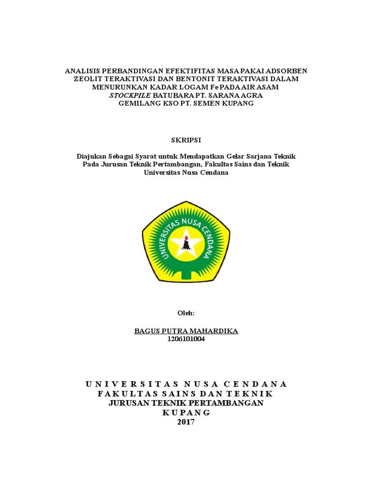 Cover Skripsi Undana | PDF