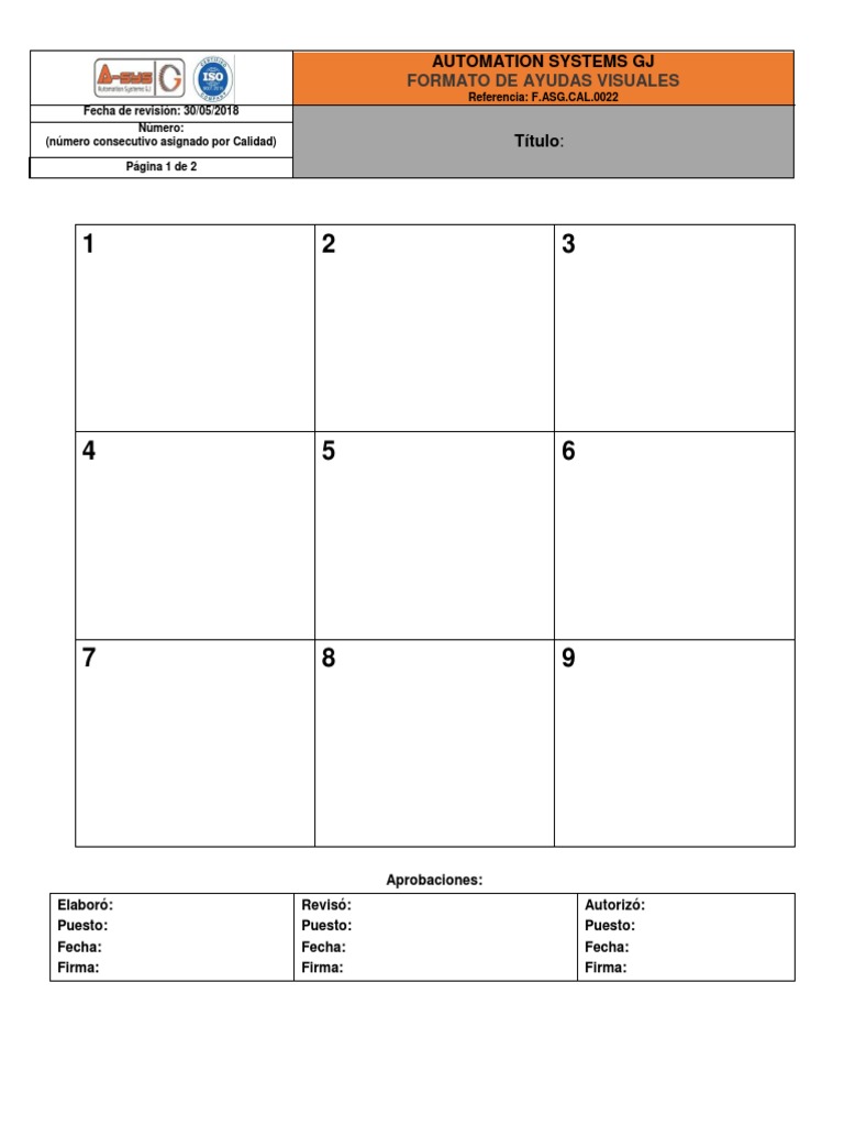 F.asg - Cal.0022 Formato Ayudas Visuales | PDF