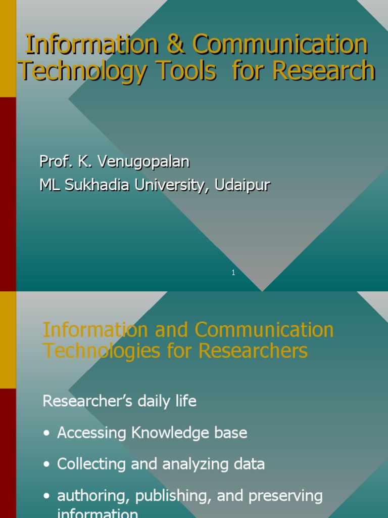 Information & Communication Technology Tools For Research | PDF | World ...