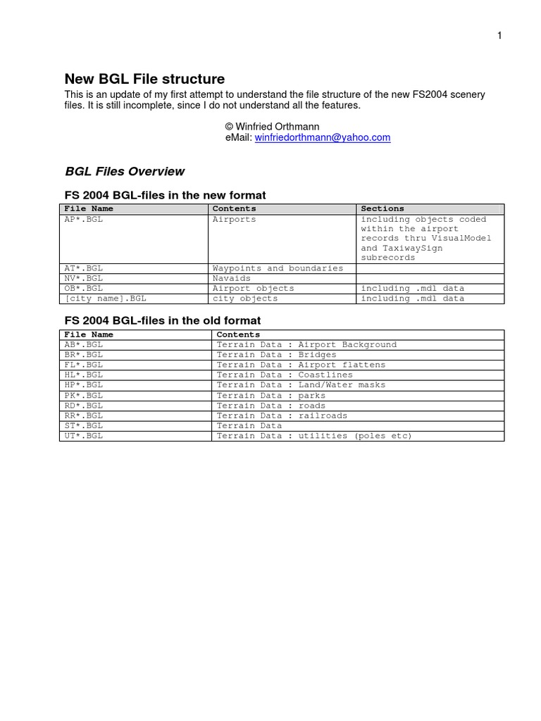 New BGL File structure.pdf | Pointer (Computer Programming) | Bit